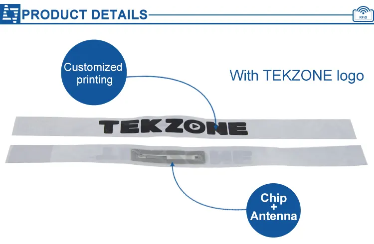 LDF-25525B Gelang RFID Tyvek Tyvek - warna utama